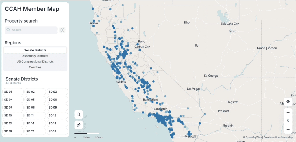 CCAH Member Map is Live! - California Council for Affordable Housing